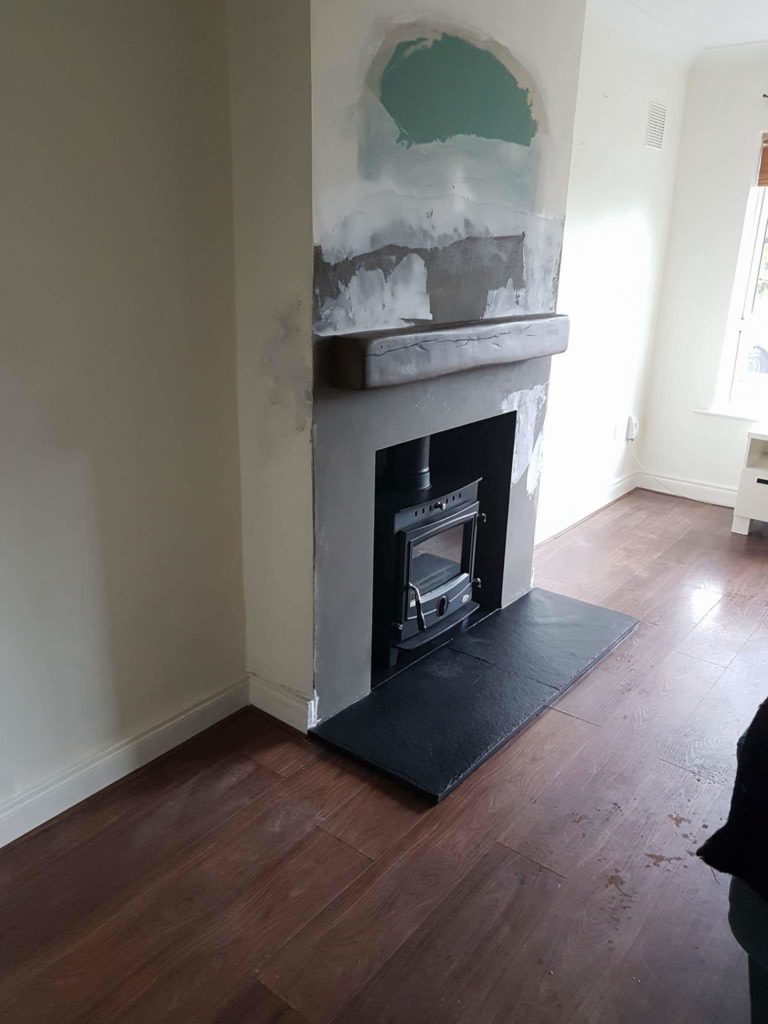 Side View Stove Chamber | Chimney and Stove Services Ireland