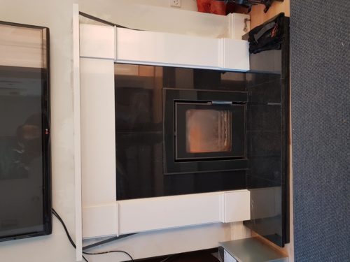 Vitae 6 KW Kildare Fireplace Alpine White | Chimney and Stove Services ...