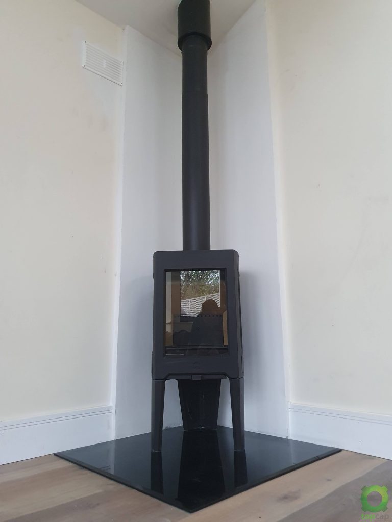 Fireproofed Wall For Solid Fuel Stove | Chimney and Stove Services Ireland