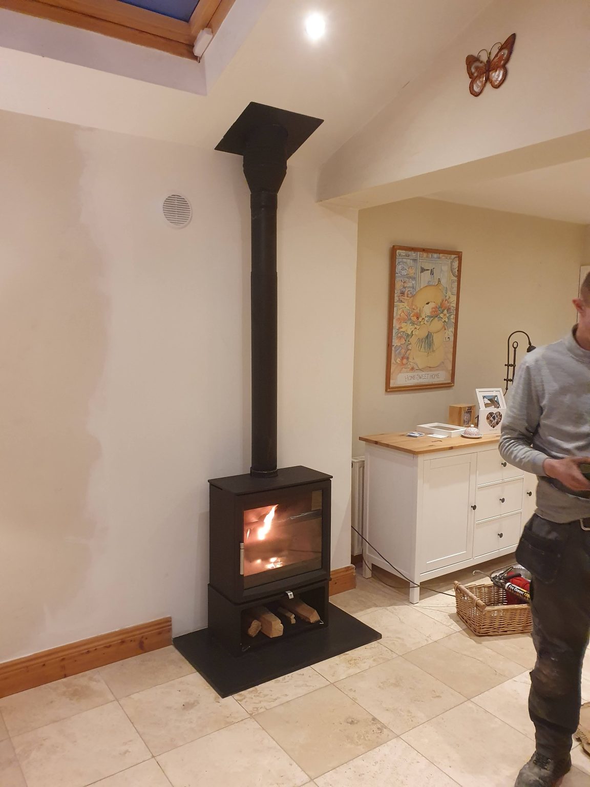 Fireproofed and Insulated Pipe Kitchen Stove | Chimney and Stove ...