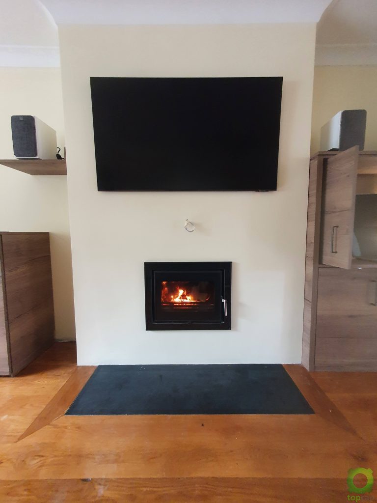 Flush Granite Hearth Cassette Stove | Chimney and Stove Services Ireland