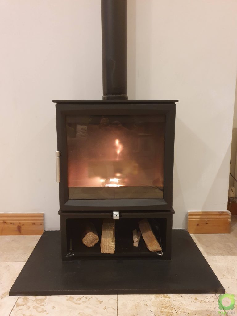 Woodteck 5KW Ultra Wide Log Stove | Chimney and Stove Services Ireland